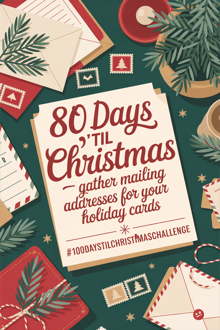Gather Mailing Addresses for Your Holiday Cards 2025 (80 Days ’Til ...