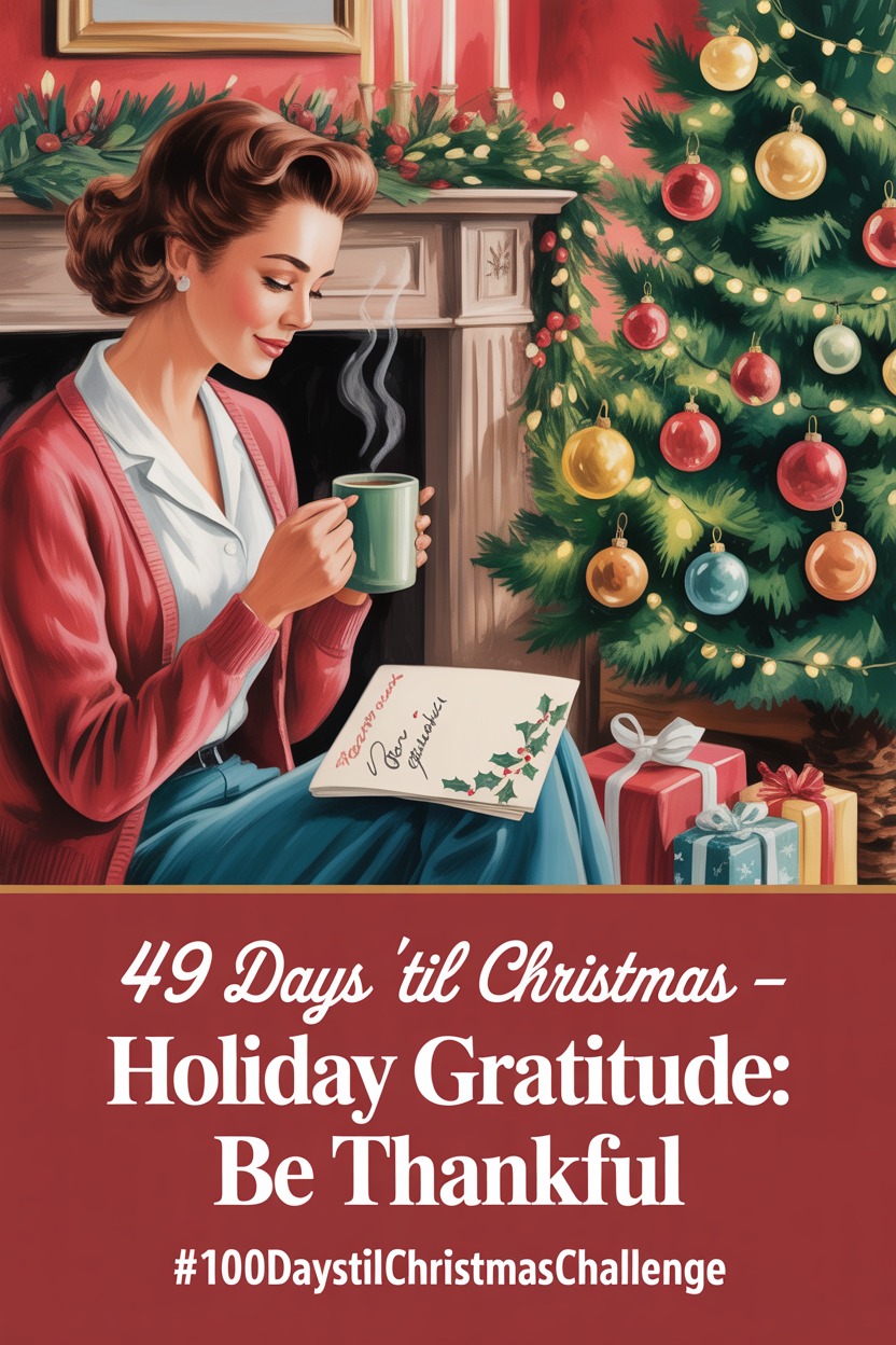 48 Days ’Til Christmas – Holiday Gratitude: Be Thankful