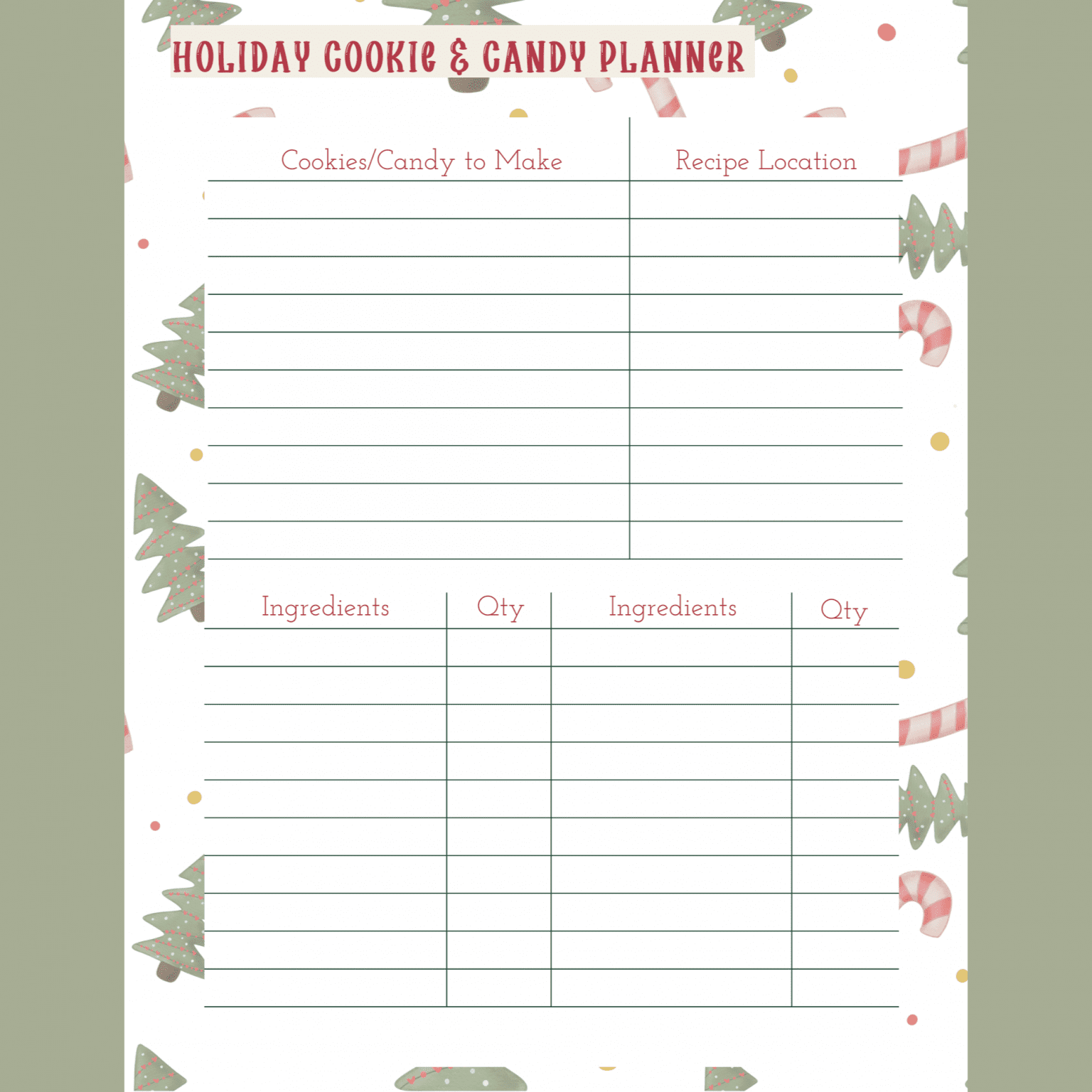 17 Days ’Til Christmas — Christmas Cookie Baking Day (Let’s Plan It Today)